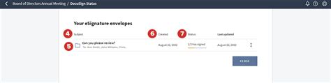 managing signature requests in docusign