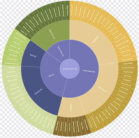 Sunburst Chart Diagram Data Table Creative Chart Number Data Png