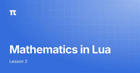 Mathematics In Lua Einspire Tools