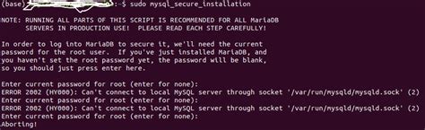 Cant Connect To Local Mysql Server Through Socket Varrunmysqldmysqldsock 2 Erpnext