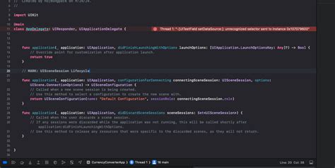 에러 질문 Uitextfield Setdatasource 인프런 커뮤니티 질문and답변