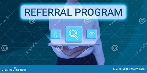 Conceptual Caption Referral Program Word For Employees Are Rewarded