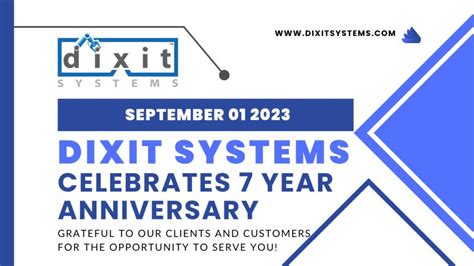 dixit systems™ on linkedin anniversary engineering