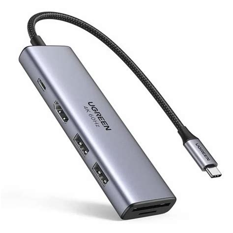 Aluminum Ugreen USB C 6 In 1 Multiport Adapter 60384 At 3199 Piece In New Delhi