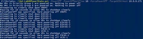 Powercli Script To Power On Or Off Vsphere Lab Matt Allford