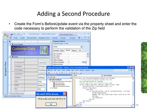 Ppt Access 2007 Tutorial 11 Using And Writing Visual Basic