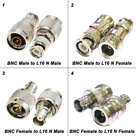 Conector L16 N To Q9 Bnc Type Rf Adapter Pl259 So239 N Bnc Male Female To L16 N Female Male