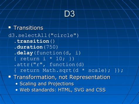 Data Visualizations With D3 Ppt