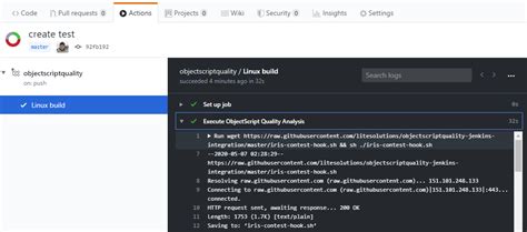 Automatized Analysis On Github Push ObjectscriptQuality