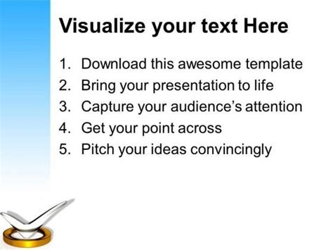 Green Tick Sign Symbol Powerpoint Templates And Powerpoint Themes 1012