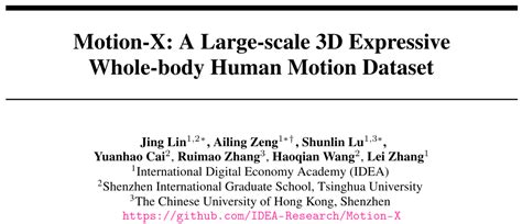 Motion X：一个多样性丰富的大型3d人体动作数据集3d人体关节点数据集标注 Csdn博客