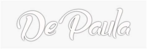 De Paula Calligraphy Hd Png Download Kindpng