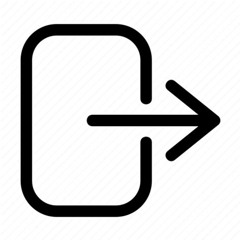 Exit Home Door Room Doorway Open Icon Download On Iconfinder