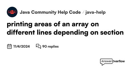 Printing Areas Of An Array On Different Lines Depending On Section