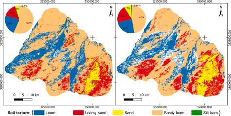 Spatial Distribution Of Topsoil Texture White Area Represent