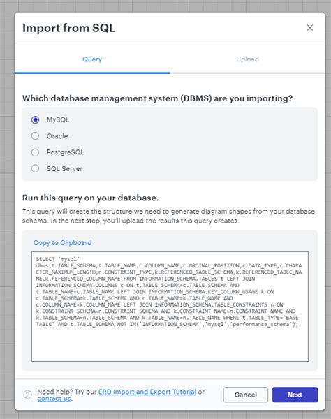 Importing Erd File From Mysql Leads To Error Errorwe Couldnt Parse