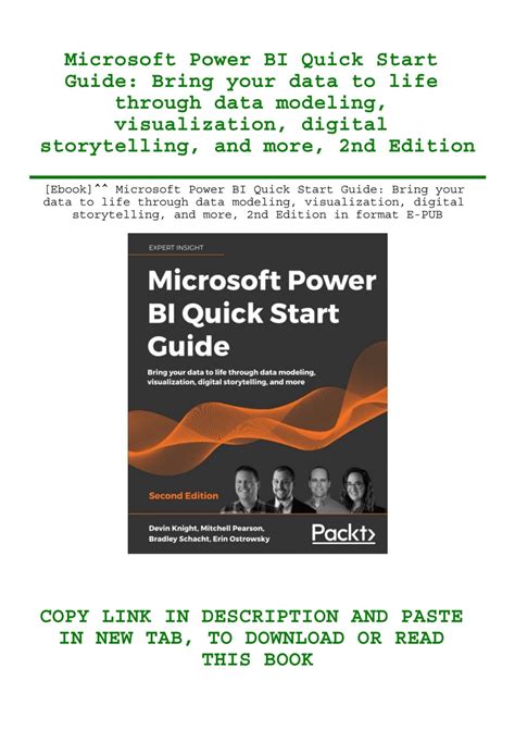 Ebook Microsoft Power Bi Quick Start Guide Bring Your Data To Life