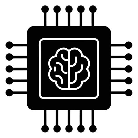 Neural Network Embedded In An Ai Microchip Silhouette Reflecting The Fusion Of Technology And
