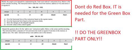 solved modify the single cycle datapath by implementing the