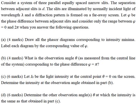 solved consider a system of three parallel equally spaced