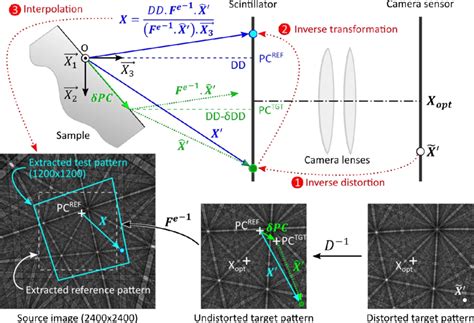 Sketch Of The HR EBSD Geometry The Patterns Of Size 12001200 Are Download Scientific Diagram