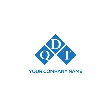 QDT Letter Logo Design On WHITE Background QDT Creative Initials Letter Logo Concept QDT