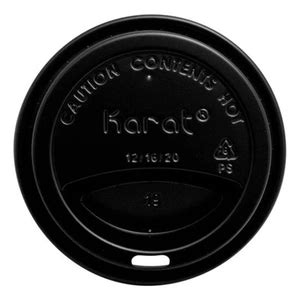 C Kdl516b Pp Black Dome Lid 1024ppb90 Fits 10 12 16 20 Ozcups Cash
