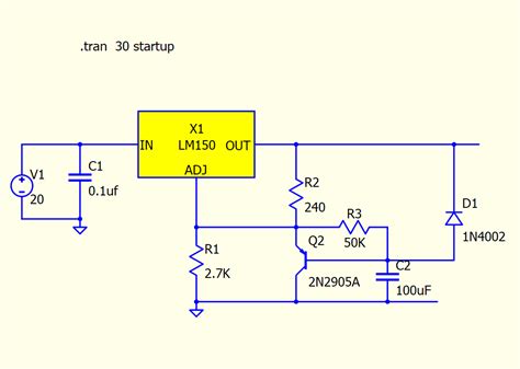 Startup Seems To Be Ignored By Qspice In The Trans Command Qspice