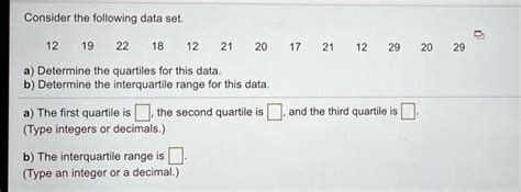 Solved Consider The Following Data Set 22 21 20 29 A Determine The