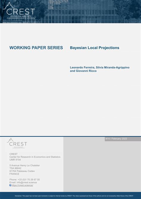 pdf bayesian local projections