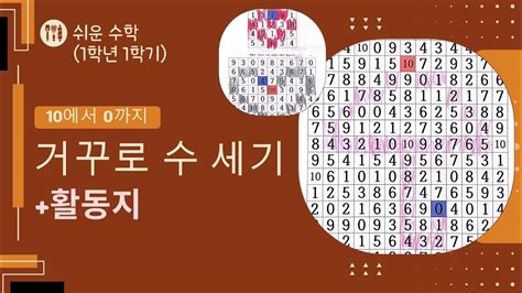 [쉬운 학습] 10에서 0까지 거꾸로 세기 활동지 Youtube