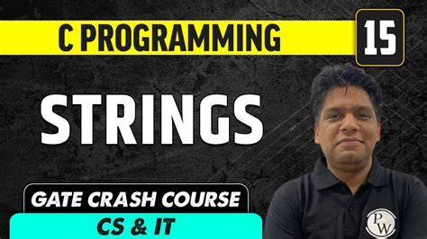 C Programming Strings CS IT GATE Crash Course YouTube