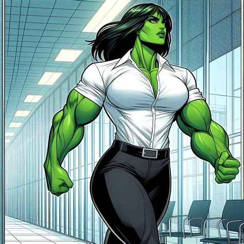 She Hulk In Office By Cn757 On Deviantart