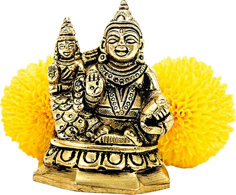 Buy Aargkraft™ Brass Laxmi Kuber Lakshmi Kuber Ji Idol For Pooja Or Home Workplace Office Desk