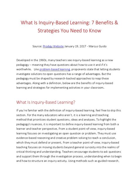 what is inquiry based learning pdf inquiry based learning learning