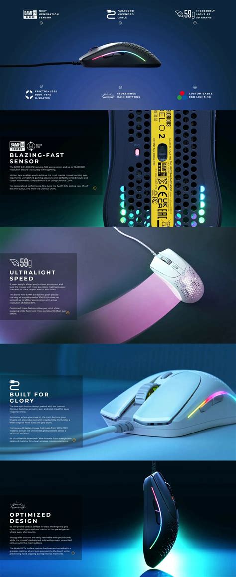 Buy Glorious Model O2 Rgb Wired Gaming Mouse Matte Black Price In Pakistan