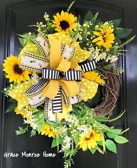 25 Easy Diy Sunflower Wreath Ideas