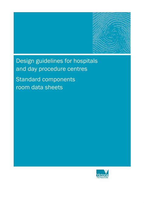 pdf design guidelines for hospitals and day procedure · pdf