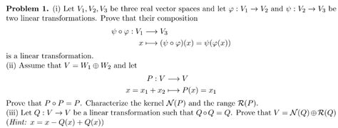 solved problem i i let vi ½ v3 be three real vector