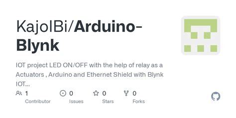 Github Kajolbiarduino Blynk Iot Project Led Onoff With The Help Of