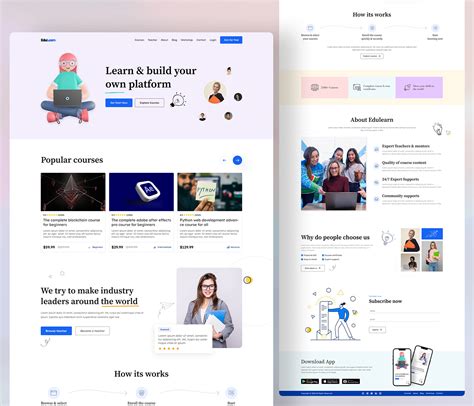 Elearning Website Design On Behance