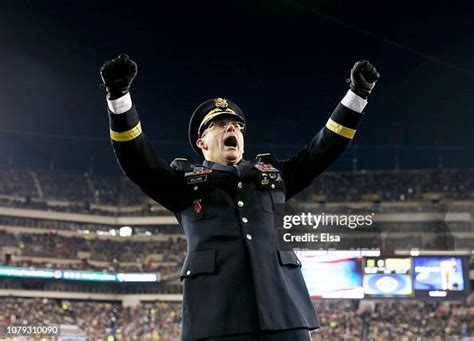 Brigadier General Steve Gilland Leads The Cadets In A Cheer In The