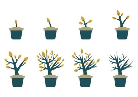 Growing Tree Vector Art Icons And Graphics For Free Download