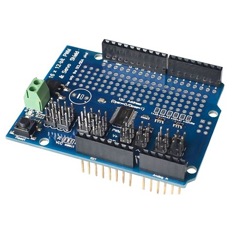 Servo Shield Pwm Pca9685 I2c 16 Canais Para Arduino Shopee Brasil