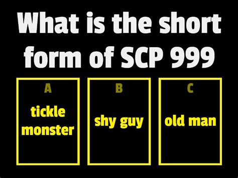 Scp Foundation Quiz