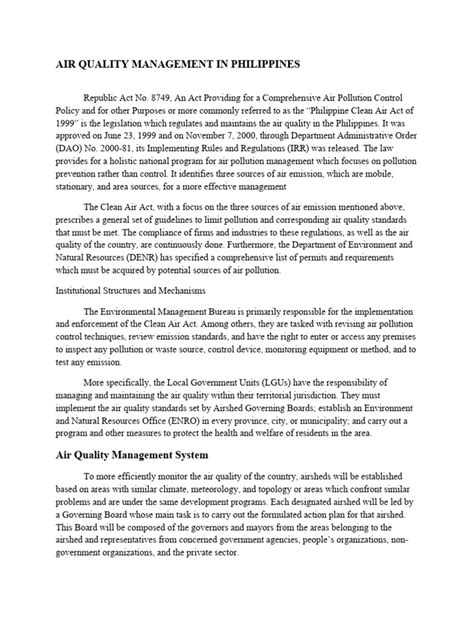 Environmental Science Air Quality Management Download Free Pdf