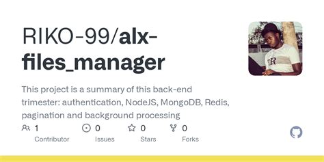 GitHub RIKO Alx Files Manager This Project Is A Summary Of This Back End Trimester