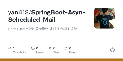 github yan418 springboot asyn scheduled mail springboot自带的异步操作 定时任务 邮件发送