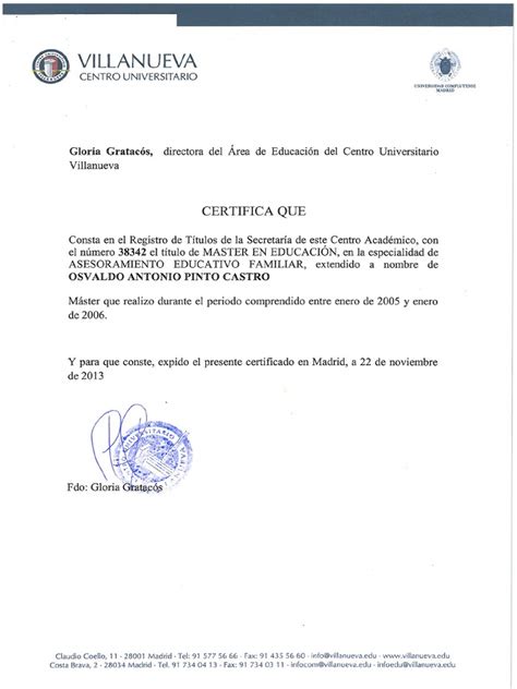Certificado Maef Pdf