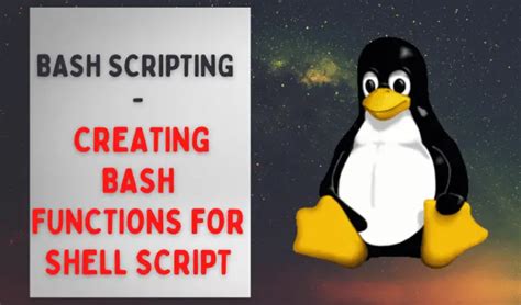 13 BASH Scripting Creating Bash Functions For Shell Script LinuxTechLab